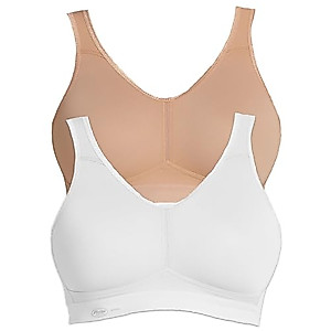 Anita Women's Wire Free Seamless Sports Bra 5521 (Pack of 2) Skin White 40 C