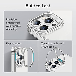 ESR Classic Kickstand Case Compatible with iPhone 14 Pro Max Case, Clear Case with Stand, Military-Grade Protection, Built-in Camera Ring Stand, Scratch-Resistant Acrylic Back, Clear