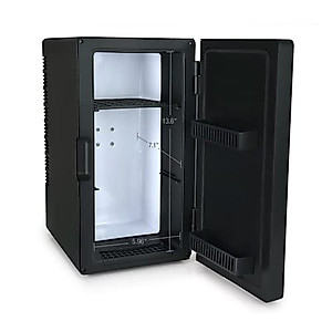 PERSONAL CHILLER 10L Mini Fridge with Colorful LED Lights, 10 Cans Cooler Beverage Refrigerator, Upgrade Color-changing RGB Lights Controlled by Remote