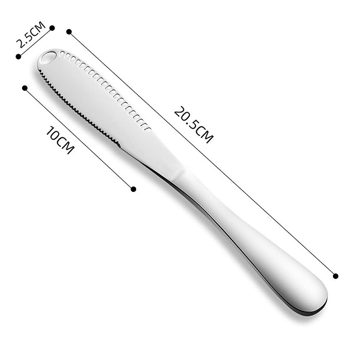 HANSWARE Butter Knife,Butter Cutter Slicer Stainless Steel Butter Knife Spreader,3 In 1 Multi Function Cheese Knife Easy Spread Butter Curler Knife For Cold Butter,Peanut. (2 PCS)