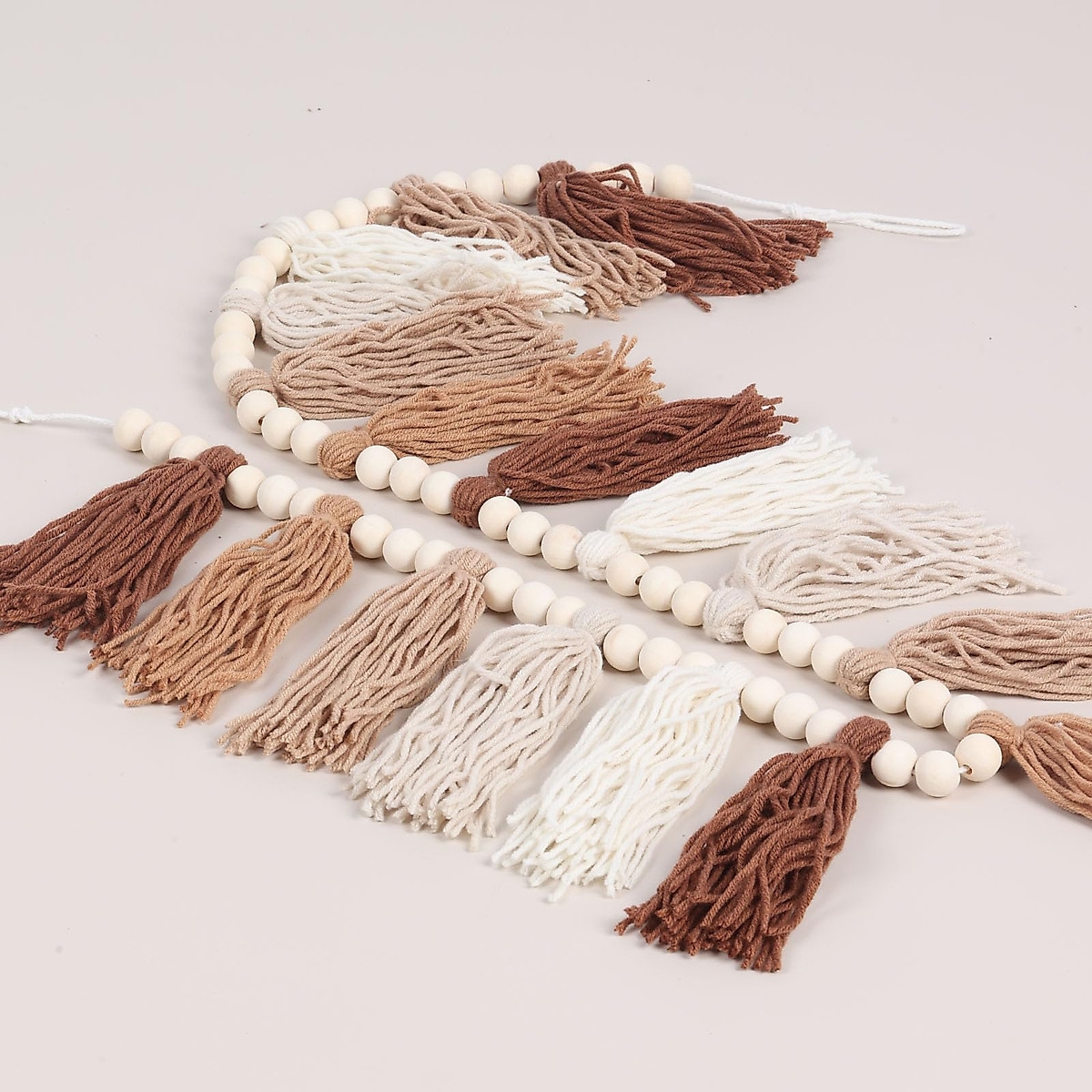 Boho Tassel Garland Terracotta Rainbow Tassel Wall Hanging Decor for Boho Party Classroom Nursery Kids Bedroom Dorm Office Birthday Baby Shower Wedding Decor