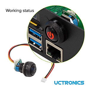 UCTRONICS for Raspberry Pi 4 Rerouting Board with POE Functionality, OLED Display, Power Switch and SD Adapter Board