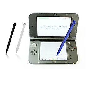 XHBTS 10 Pieces Plastic Replacement Touchscreen Stylus Pen, Compatible with Nintendo New 3DS XL, New 3DS LL (Black)