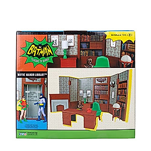McFarlane Toys - DC Retro Wayne Manor Library (Batman 66') Playset