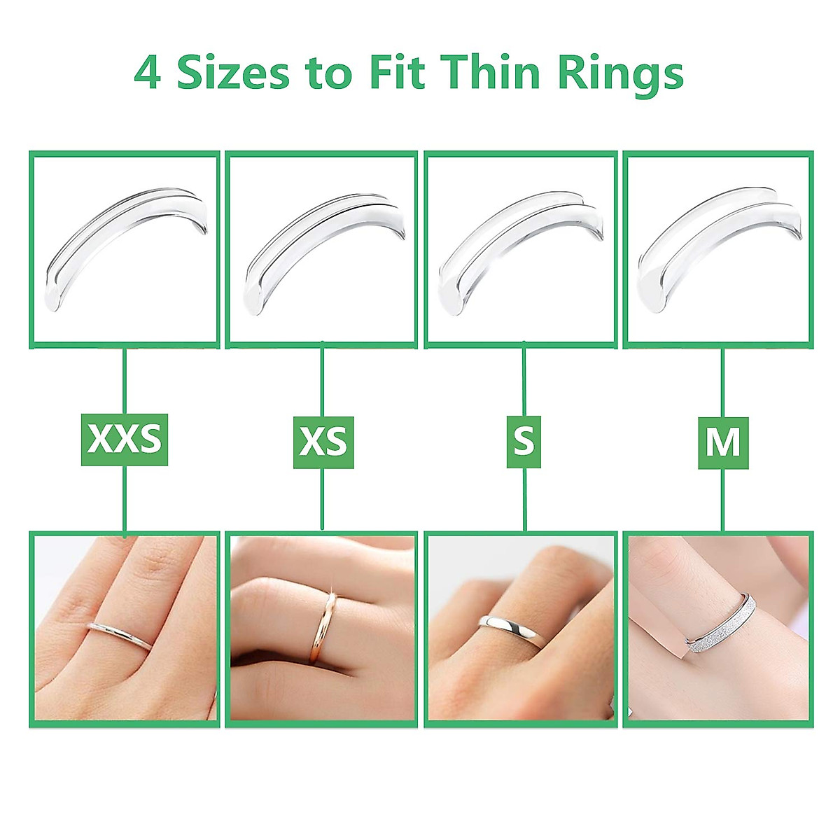 Ring Size Adjuster for Loose Rings for Thin Rings Ring Size Reducer Spacer Ring Guard