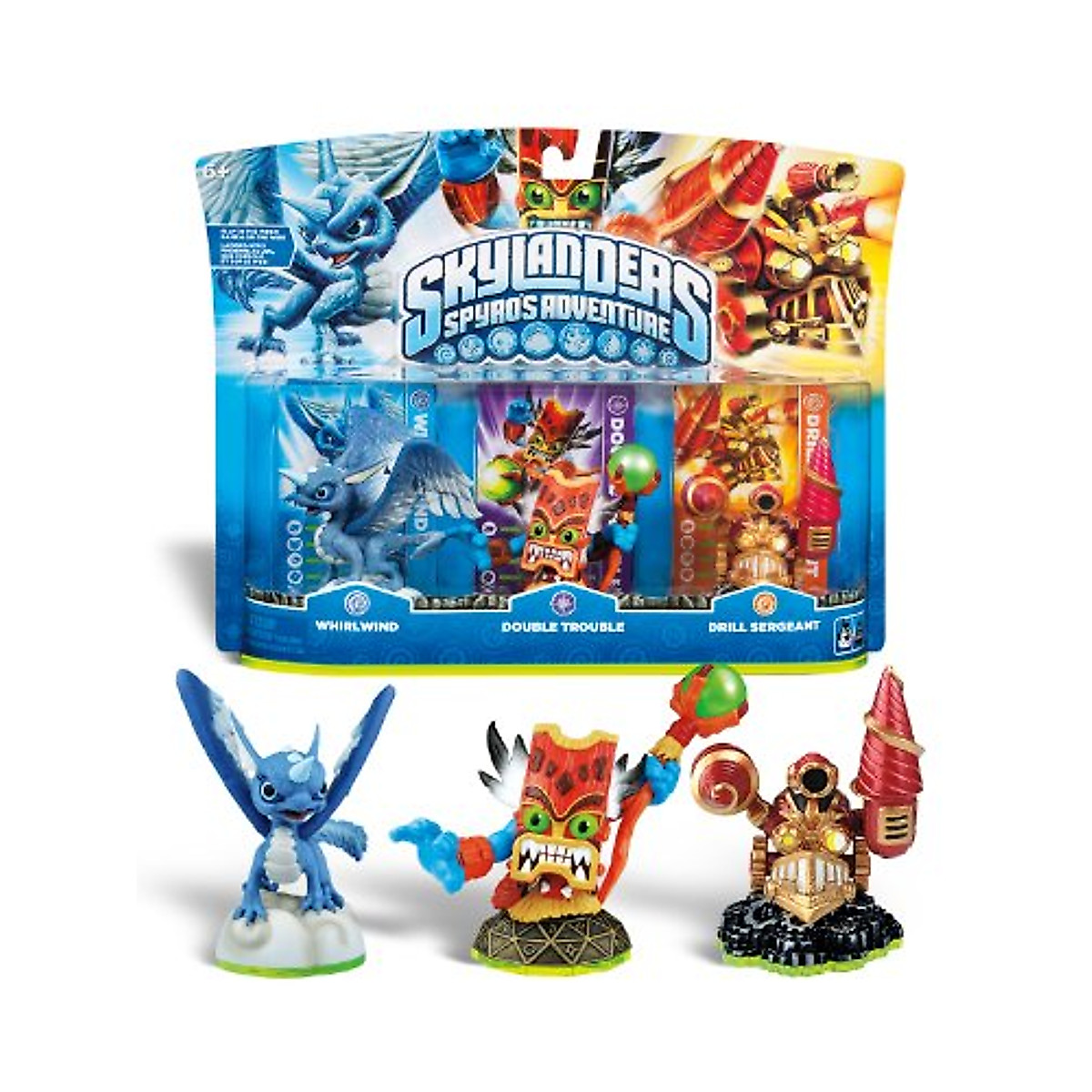 Skylanders Spyro Adventure Triple Character Pack (Whirlwind, Double Trouble, Drill Sergeant)