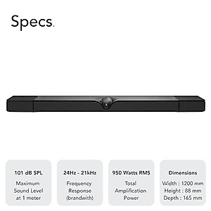 Devialet Dione - All-in-One HDMI Dolby Atmos Soundbar - Enhance Home Cinema - Patented Technologies for Immersive Sound - Seamless Connectivity