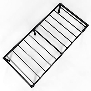 DiaOutro 18 Inch Twin XL Bed Frame Heavy Duty No Box Spring Needed Metal Platform with Maximum Storage, Easy to Assembly, Noise Free, Black