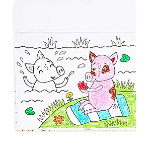Color-in' Book: Little Farm Friends (8" x 10")
