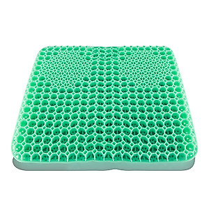 SIXAQUAE Fourth Generation Plus Gel Egg Seat Cushion for Wheelchair Long Sitting,Double-layer layer chair cushions for Office Chair and truck drivers.Back, Sciatica, Hip, Tailbone Pain Relief Cushion.