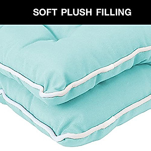 Sun-Ray 214004 Seat Cushion with Flame Retardant Filling, Blue 2 Count