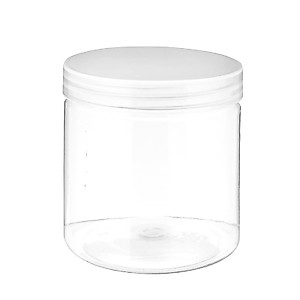 Juvale Slime Containers with Lids - 8 Pack Clear Plastic Jars for Kids DIY Crafts (12 oz)
