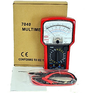 Tekpower TP7040 20-Range AC/DC Analog Multimeter General Purpose with High Accuracy and Well Built Details, Strong Needle