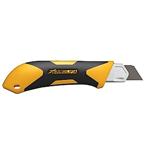 OLFA 25mm Extra Heavy-Duty Utility Knife (XH-1) - Multi-Purpose Custom Cutting Depth Utility Knife w/ Reinforced Fiberglass Handle & Snap-Off Blade, Replacement Blades: Any OLFA 25mm Blade