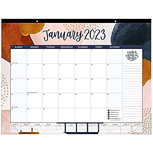 bloom daily planners 2023 Calendar Year Desk/Wall Monthly Calendar Pad (January 2023 - December 2023) - Large 21" x 16" Hanging or Desktop Blotter - Seasonal