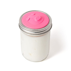 Jarware Silicone Bacon Grease Saver Mason Jar Lid, Wide Mouth