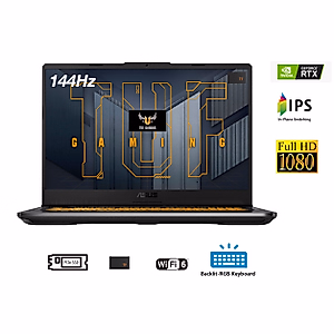 ASUS 2022 Latest TUF F17 Flagship Gaming Laptop: 17.3" FHD 144Hz IPS Display, Intel Gaming H Core i5-11260H, 64GB RAM, 2TB NVMe SSD, 4GB GeForce RTX 3050, WiFi-6, Backlit-KYB, DTS Audio, Win10H, T.F