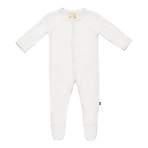 KYTE BABY Unisex Footie, Rayon Made From Bamboo- Snap Closure (0-3 Months, Cloud)