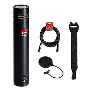 sE Electronics sE7 Small-Diaphragm Condenser Microphone Bundle XLR Cable and Pop Filter