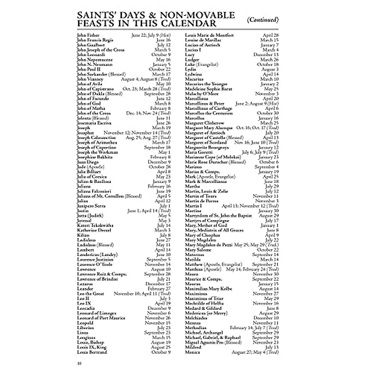 2023 Saints Calendar & 16 Month Daily Planner Spiral Bound