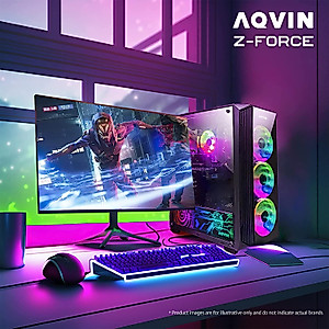 AQVIN Gaming PC Tower Desktop | Intel i7 Processor up to 4.0 GHz | GTX 1050 Ti 4GB GDDR5 Gaming GPU | 1TB SSD Solid State Drive 32 GB DDR4 RAM | Windows 10 Pro WiFi Ready (Renewed)