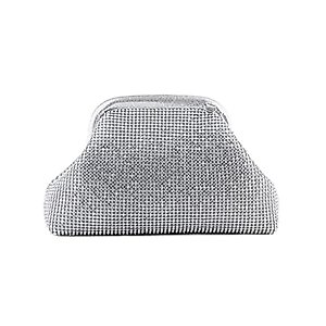 KLHDGFD Hobos Design Rhinestones Women Evening Bags Golden Soft Rhinestones Clutches Party Diamonds Shoulder Handbags (Color : E, Size