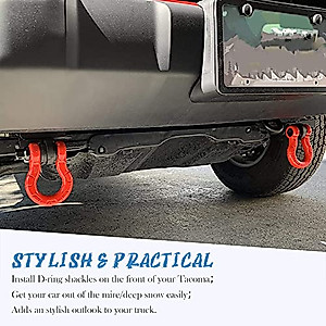 samman Tacoma Front Demon Tow Hook Mounting Bracket Compatible with Toyota Tacoma 2009-2021