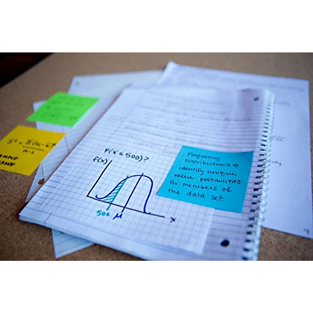 Post-it Super Sticky Notes, 4 in x 6 in, 2 Pads, 2x the Sticking Power, White with Blue Grid Lines, Recyclable (4621-2SSGRID)