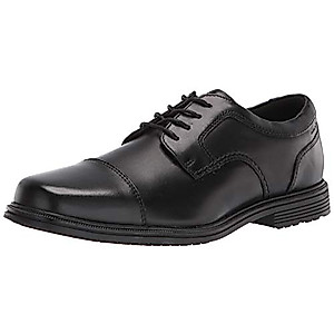 Rockport mens Rockport Men's Robinsyn Waterproof Cap Toe Oxford, Black, 9.5 US