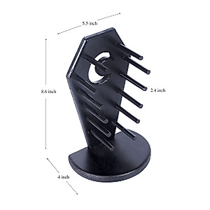 CEFRECO Coffin Eyeshadow Palette Organizer - Gothic Valentines Decor for Oddities and Curiosities - Coffin Decor Makeup Holder for Vanity - Goth Halloween Decor for Bathroom and Bedroom