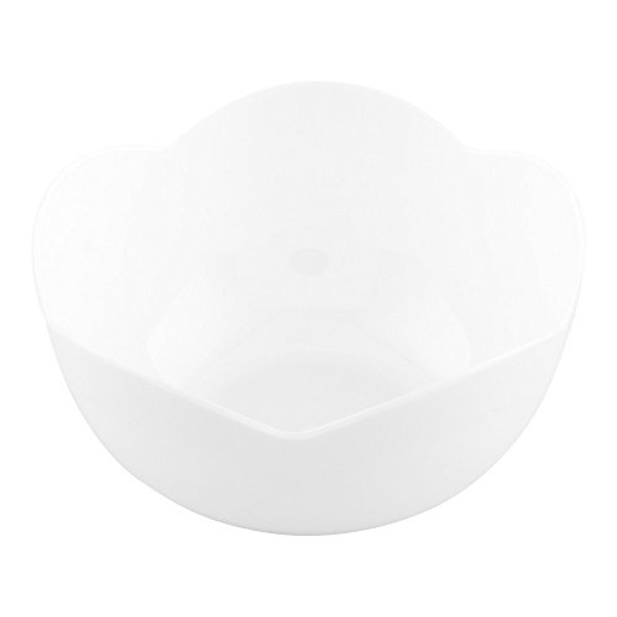 Restaurantware 2 Ounce Disposable Dessert Cups 100 Mini Appetizer Cups - Flower Shape Attractive White Plastic Mini Ice Cream Bowls Durable For Parties Or Catered Events