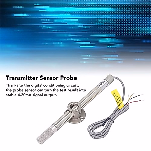 Respicefinem Temperature Humidity Sensor High Accuracy 4-20mA Output IP68 Rated 15-30V DC Stable Output Wide Applicable Scene