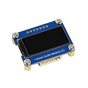 waveshare 1.3inch OLED Display Module Black/White Display Color 64×128 Resolution Embedded SH1107 Driver with SPI / I2C Interface