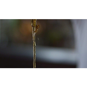 AmeriPour - Whiskey Pourer for Liquor Bottles – With Flap - Made 100% In USA. Great Whiskey Gift For The Home Bar! (1, Amber - Standard Cork)