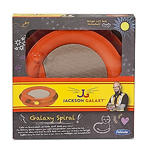 Petmate Jackson Galaxy Spiral Ball, Orange