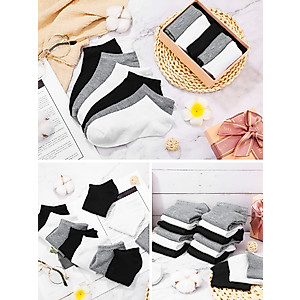 150 Pairs Low Cut Ankle Socks Pack Comfortable Wicking Lightweight Ankle Sock Casual No Show Short Socks for Men Women (White, Black and Gray)