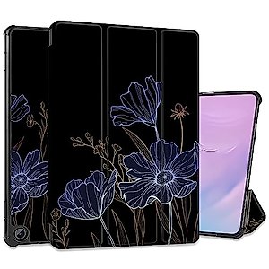 Yebiseven Case for Amazon Fire Max 11 2023(Only Compatible with 13th Generation Tablet), Shockproof Tablet Protective Cover with Trifold Stand & Auto Sleep/Wake, Floral Foliage
