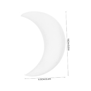 Abaodam Moon Cake Embryo Cake Decorating Turntable Fake Cake Model Multipurpose Tool Mutitool Polystyrene Cake Dummy Cake Dummies 4 Inch Multitools Crafts Foam Child Heart-Shaped White