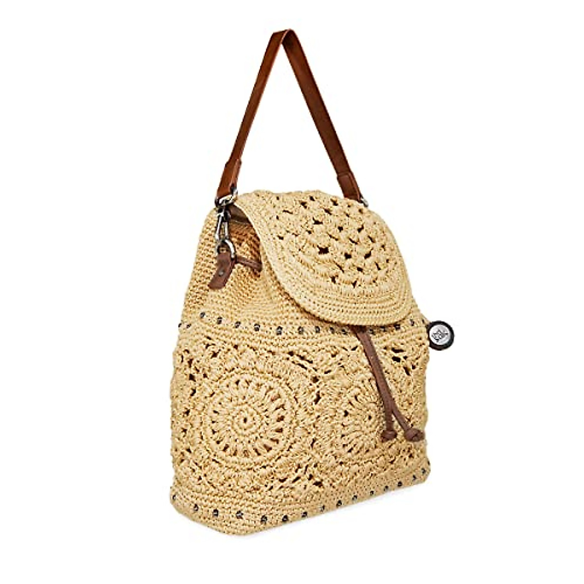 the sak womens Hand-crochet Sayulita Hand Crochet Backpack, Marzipan Medallion, One Size US