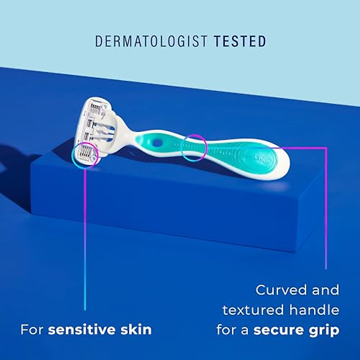 Schick Hydro Silk Sensitive Skin Disposable Razors for Womens, 6 Count