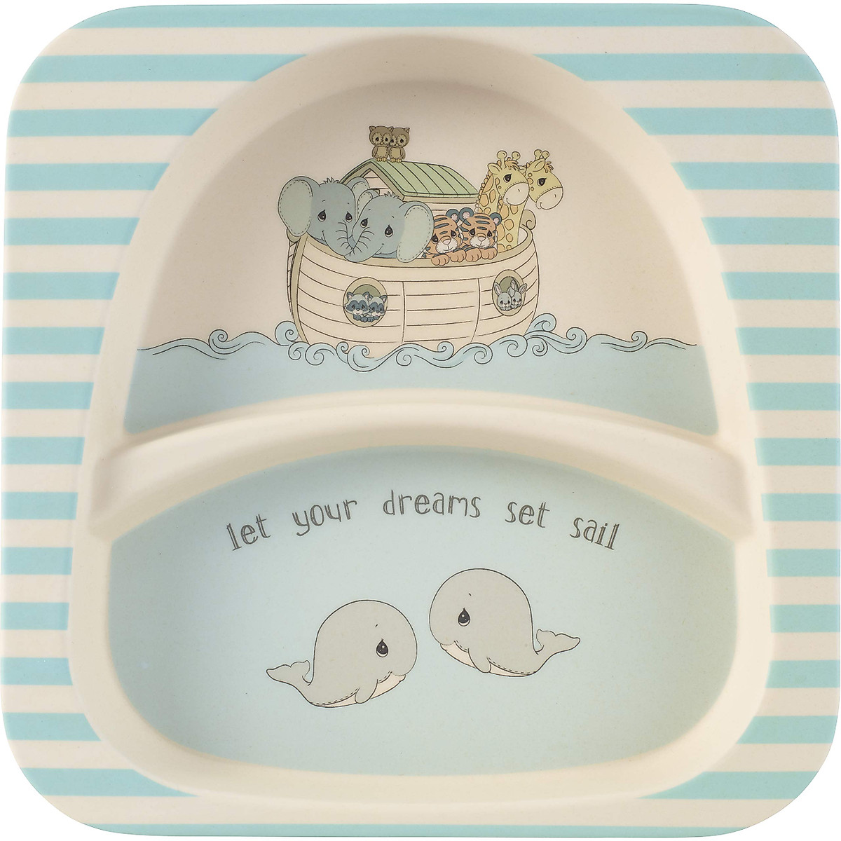 Precious Moments 202415 Let Your Dreams Set Sail Noah’s Ark Bamboo Mealtime Set