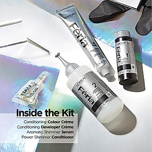 L’Oréal Paris Feria Multi-Faceted Shimmering Permanent Hair Color, Chocolate Cherry, Hair Dye Kit, Pack of 2