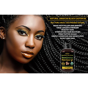 Jamaican Black Castor Oil (10.15 fl oz) - 100% Pure for Hair, Eyelash & Eyebrow Growth, Hair Loss Prevention Serum
