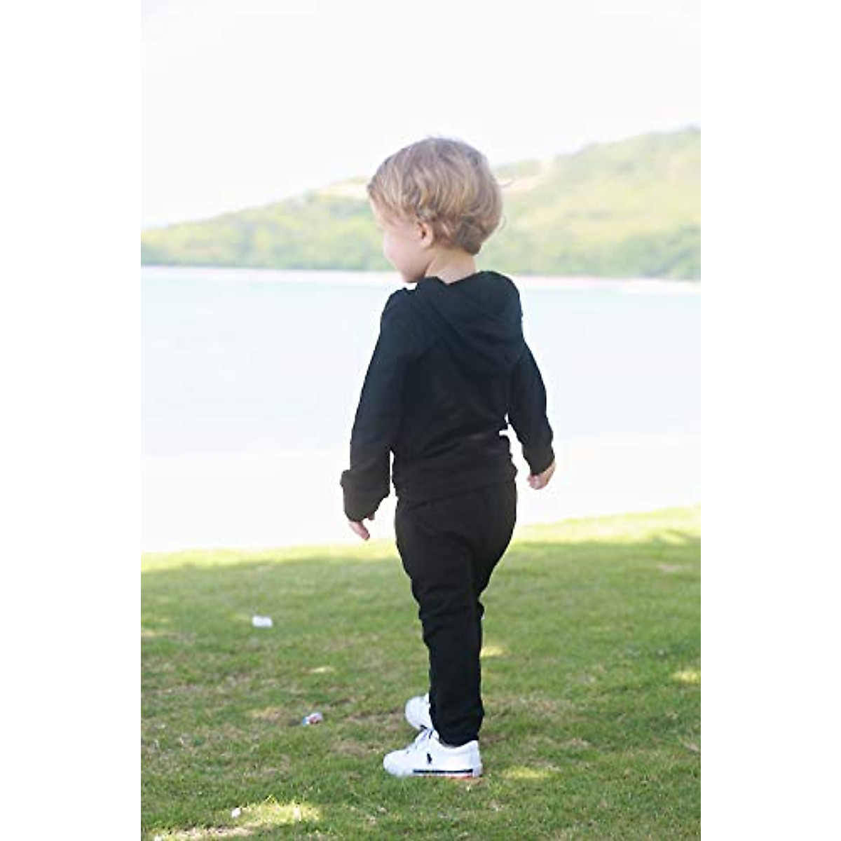 Hipealy Toddler Infant Baby Boy Clothes Hoodie Sweatshirt Pants Boys Gift Solid Color Fall Winter Outfits Set 0-6 Months