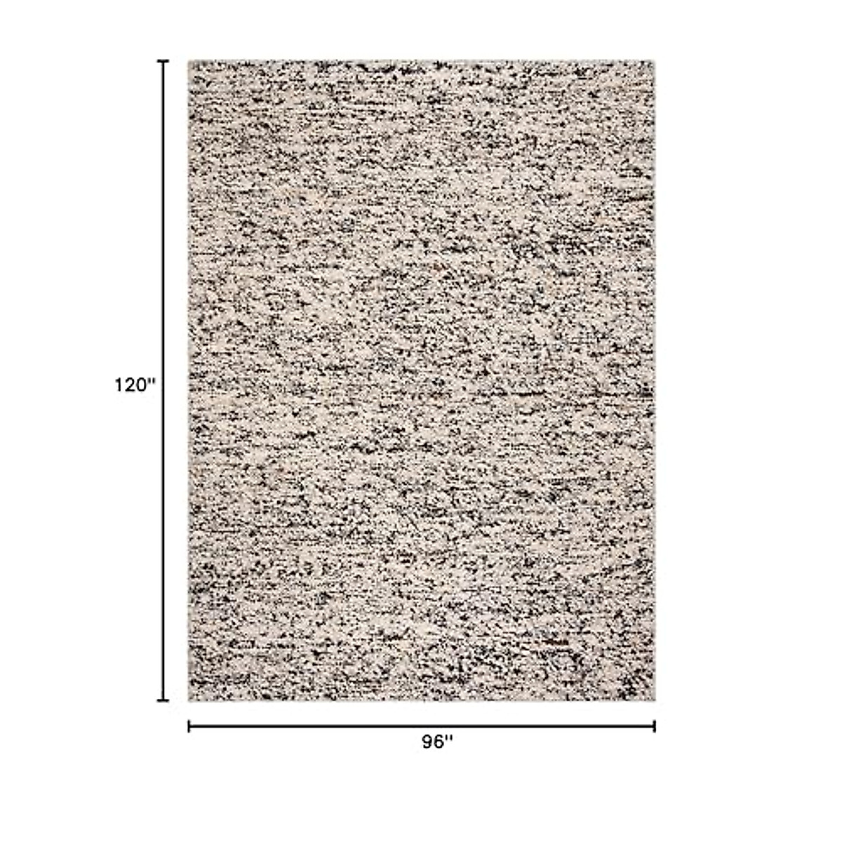 SAFAVIEH Natura Collection Area Rug - 8' x 10', Beige & Grey, Handmade Wool, Ideal for High Traffic Areas in Living Room, Bedroom (NAT263F)