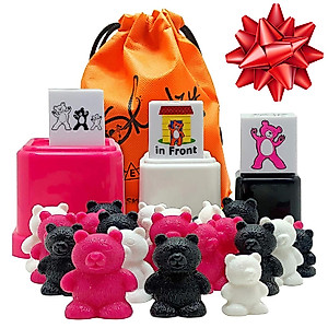 Skoolzy Counting Bears, Matching Cups and Game Dice Jumbo 43 Piece Set with ebook Included - Preschool Learning Toys - Color Sorting Bear Counters - Sorting Bears for Toddlers