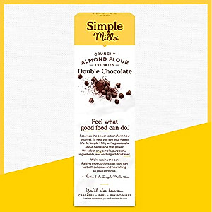 Simple Mills Almond Flour Crunchy Cookies Variety Pack (Chocolate Chip, Double Chocolate Chip, Toasted Pecan) - Gluten Free, Vegan, Healthy Snacks, Made with Organic Coconut Oil, 5.5 Ounce (Pack of 3)