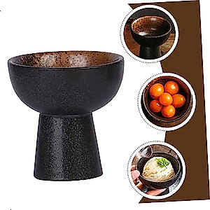 OKUMEYR Parfait Bowl Ceramic Ice Cream Bowl s Sundae Cups Stemmed Cocktail Glasses Decorative Wine Glasses Mini Wine Glasses Mini Dessert Cup Ceramic Bowl Trifle Dish Cake Bowl Tall Feet