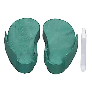 Atyhao Cow Hoof Trimming Pads, 2pcs Comfortable Soft Rubber Hoof Trimmer Pad to Reliving The Pain of Walking Lightweight Cattle Cow Hoof Trimming Liner with Adhesive for Cattle Hoof Trimming