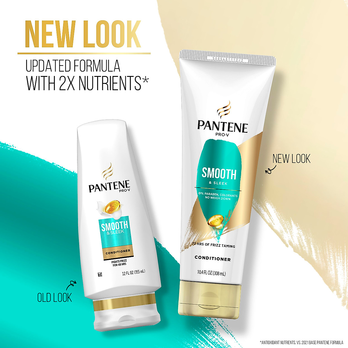 Pantene PRO-V Smooth & Sleek Conditioner, 10.4oz/308mL